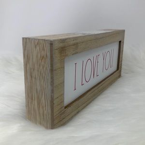 Rae Dunn | Holiday | Rae Dunn I Love You Valentines Wooden Sign | Poshmark
